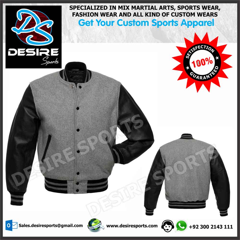 Wool Vinyl Jackets - Desire Sports